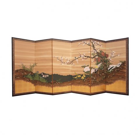Japanese six panel screen | Sutter Antiques | Hudson, NY