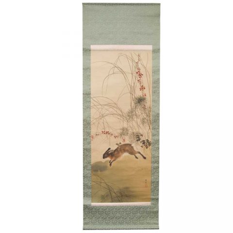 Silk Rabbit Scroll | Japanese | Sutter Antiques | Hudson, NY